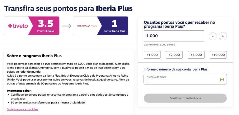 Como acumular Avios no Iberia Plus - Passageiro de Primeira